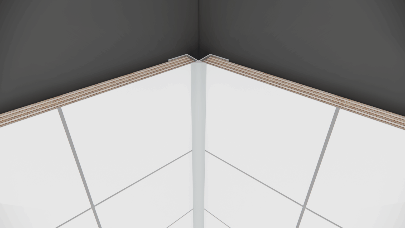 135° Internal Corner Profile - Fibo UK